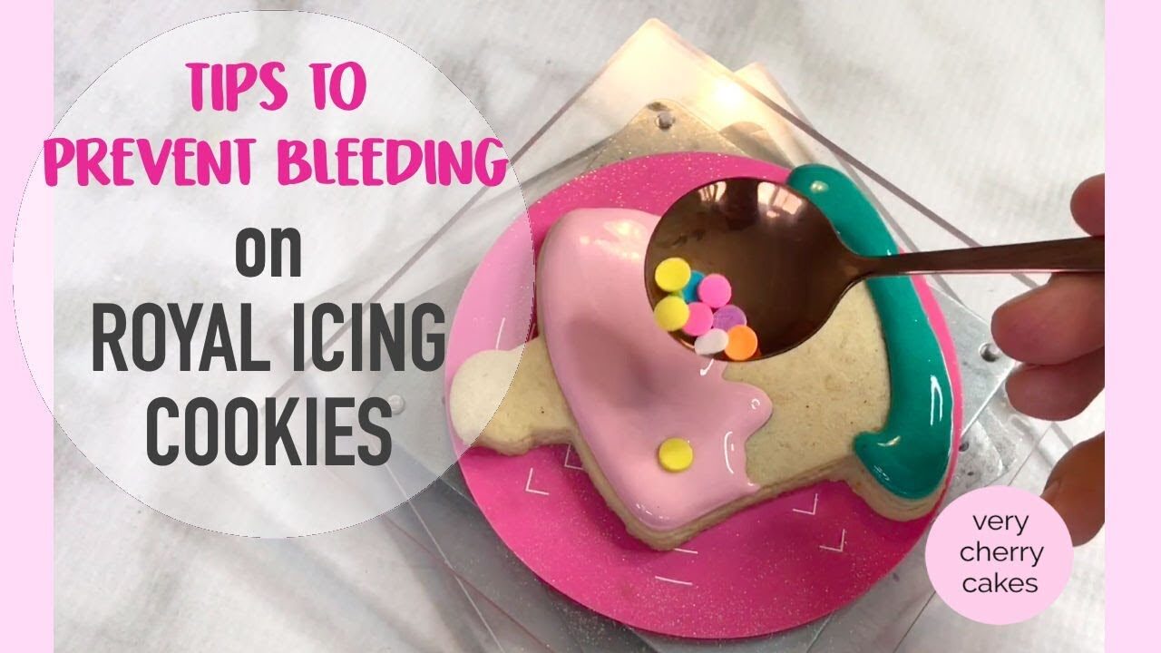 How to prevent bleeding on Royal Icing - Very Cherry Cakes